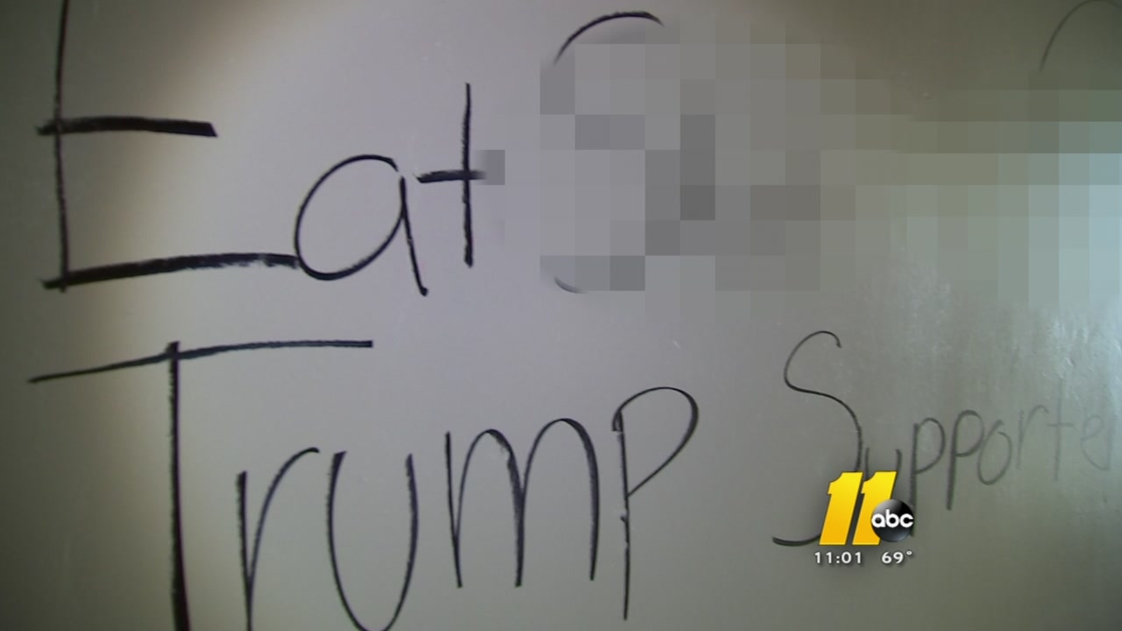 'Disgusting' anti-Trump graffiti mars Cary greenways - ABC11 Raleigh-Durham