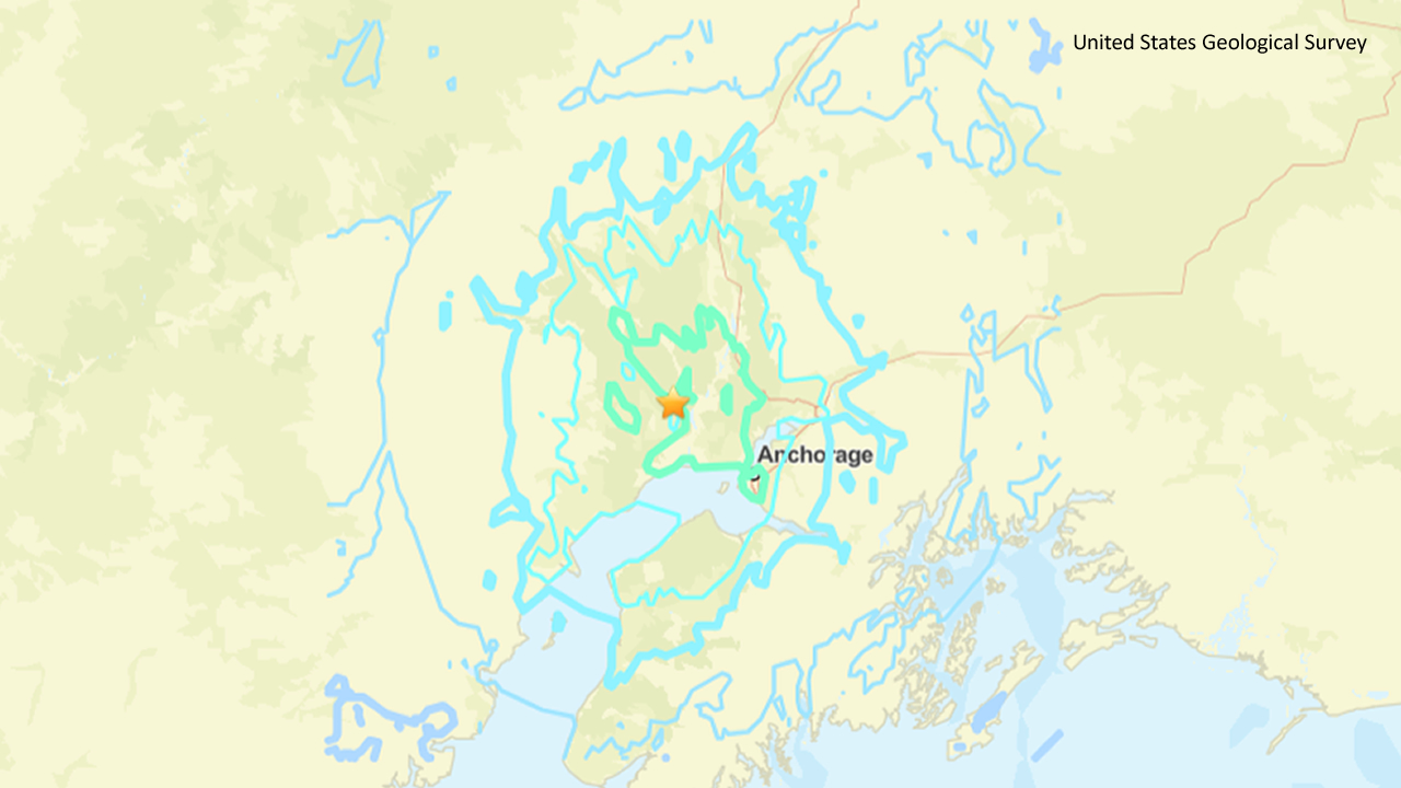 6.0 magnitude earthquake strikes near Susitna, northwest of Anchorage ...