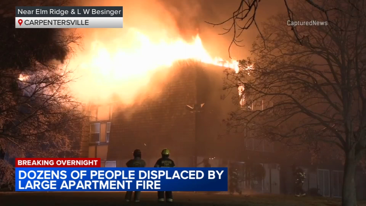 Apartment fire near me: Dozens displaced after large building fire in ...