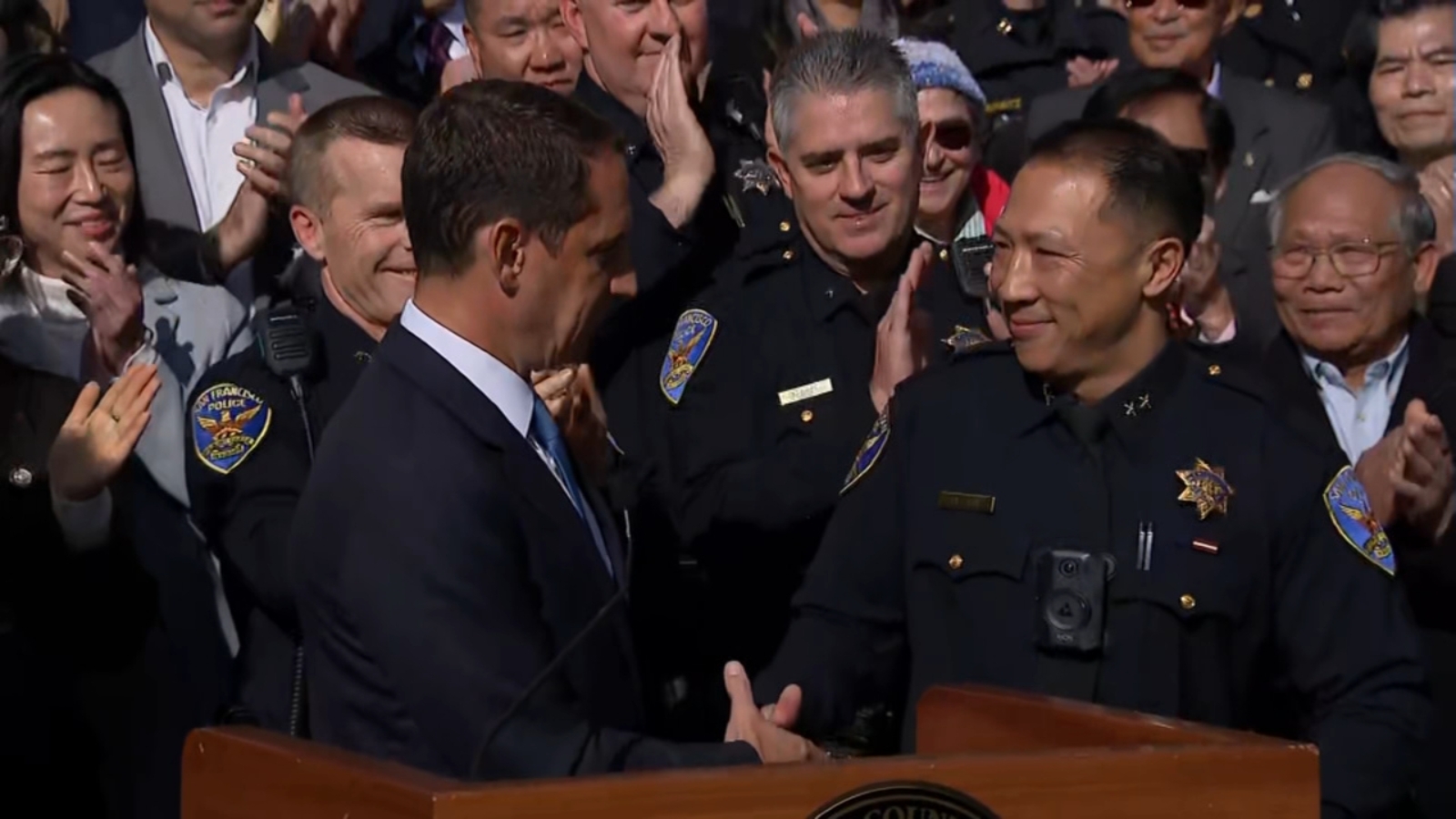 San Francisco Mayor Daniel Lurie selects Deputy Chief Derrick Lew to be ...