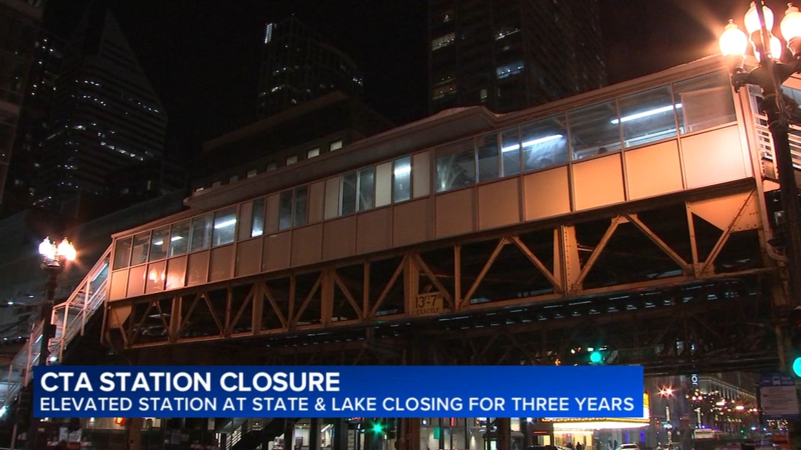 Elevated CTA train station at State, Lake downtown Chicago to close for ...