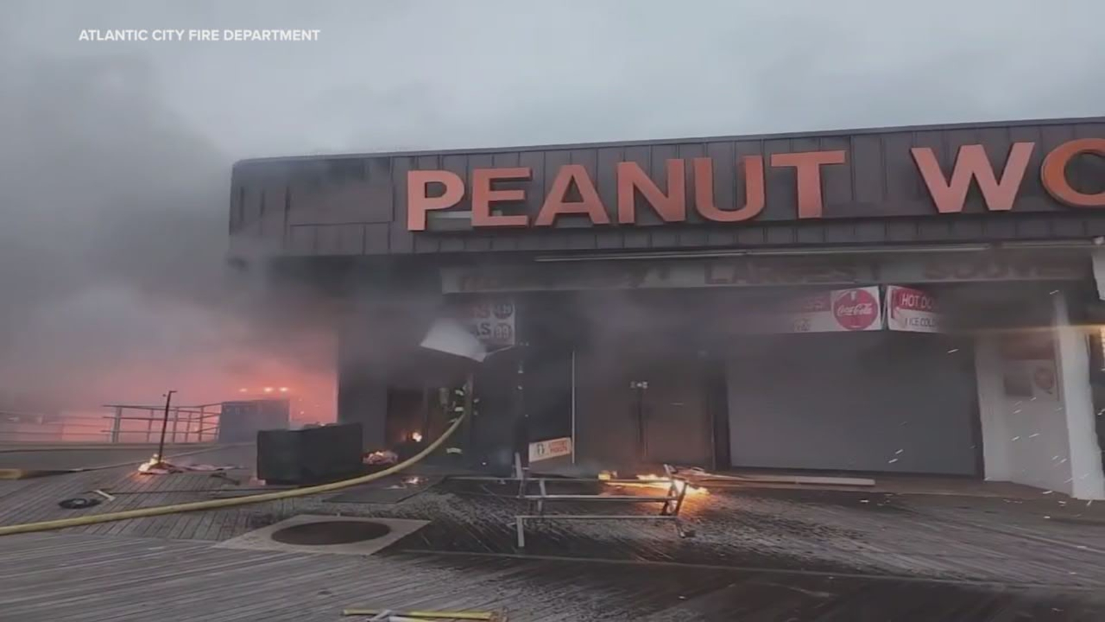 2-alarm fire damages several Atlantic City, NJ boardwalk shops - 6abc ...
