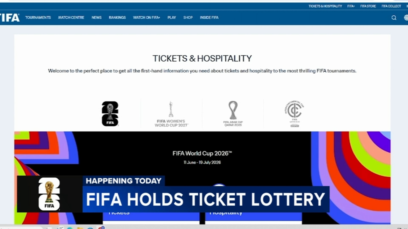 FIFA holds final ticket lottery ahead of 2026 World Cup - 6abc Philadelphia