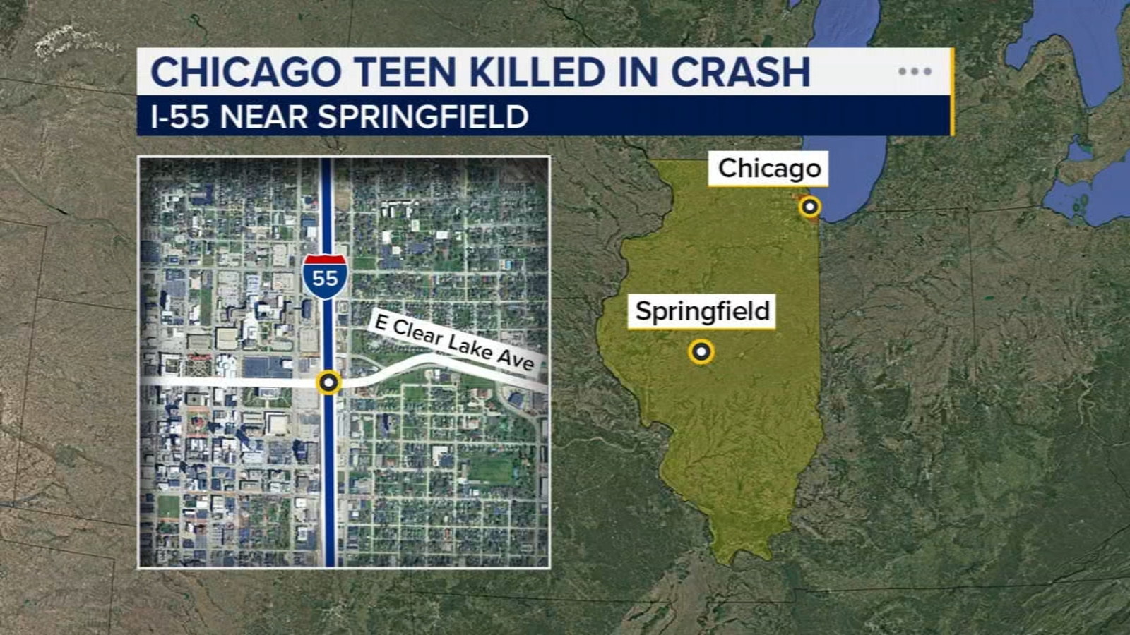 I-55 crash today: Sangamon County car crash near Springfield, Illinois ...