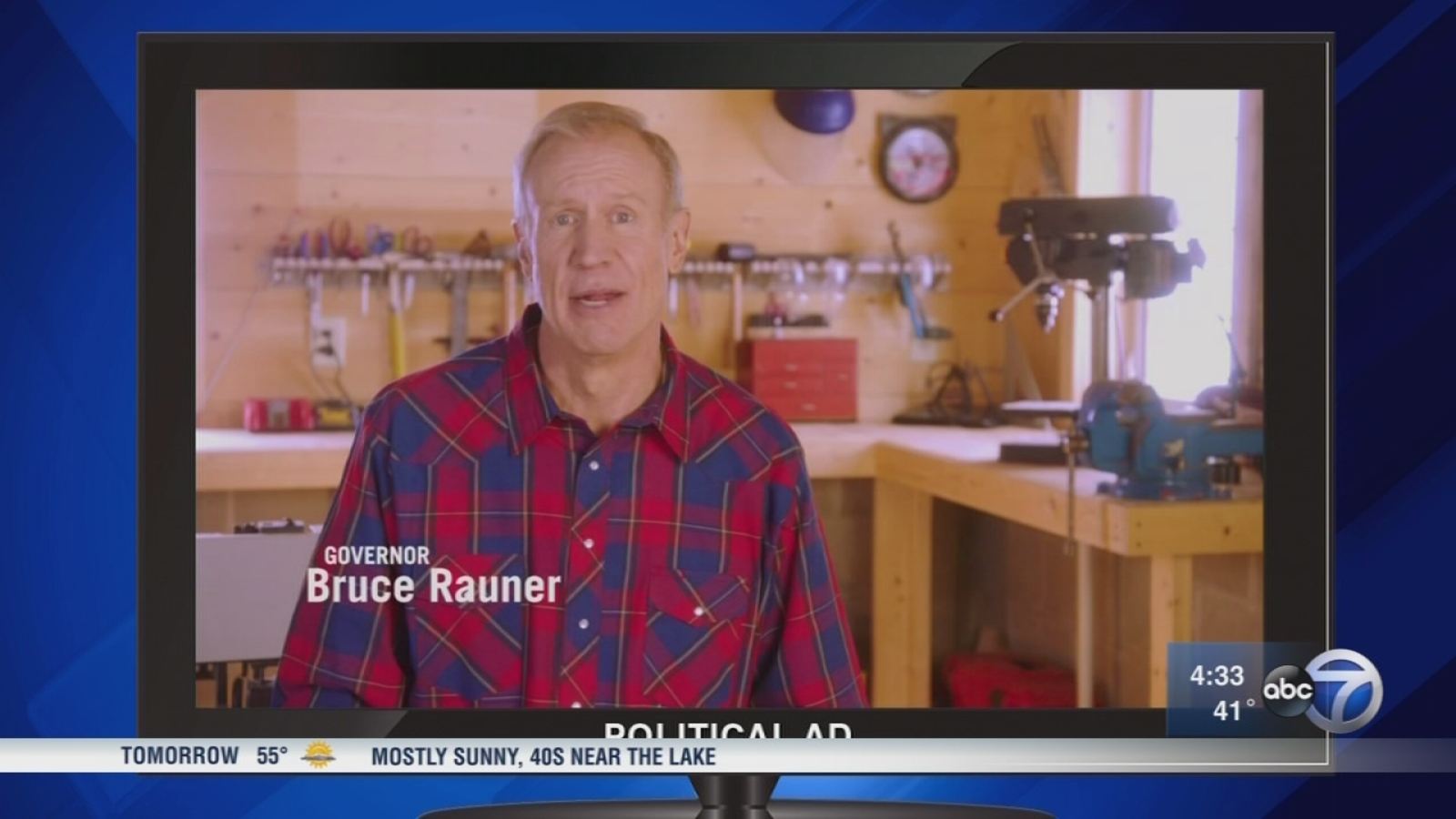 Gov. Bruce Rauner appearing in new round of commercial as state budget ...
