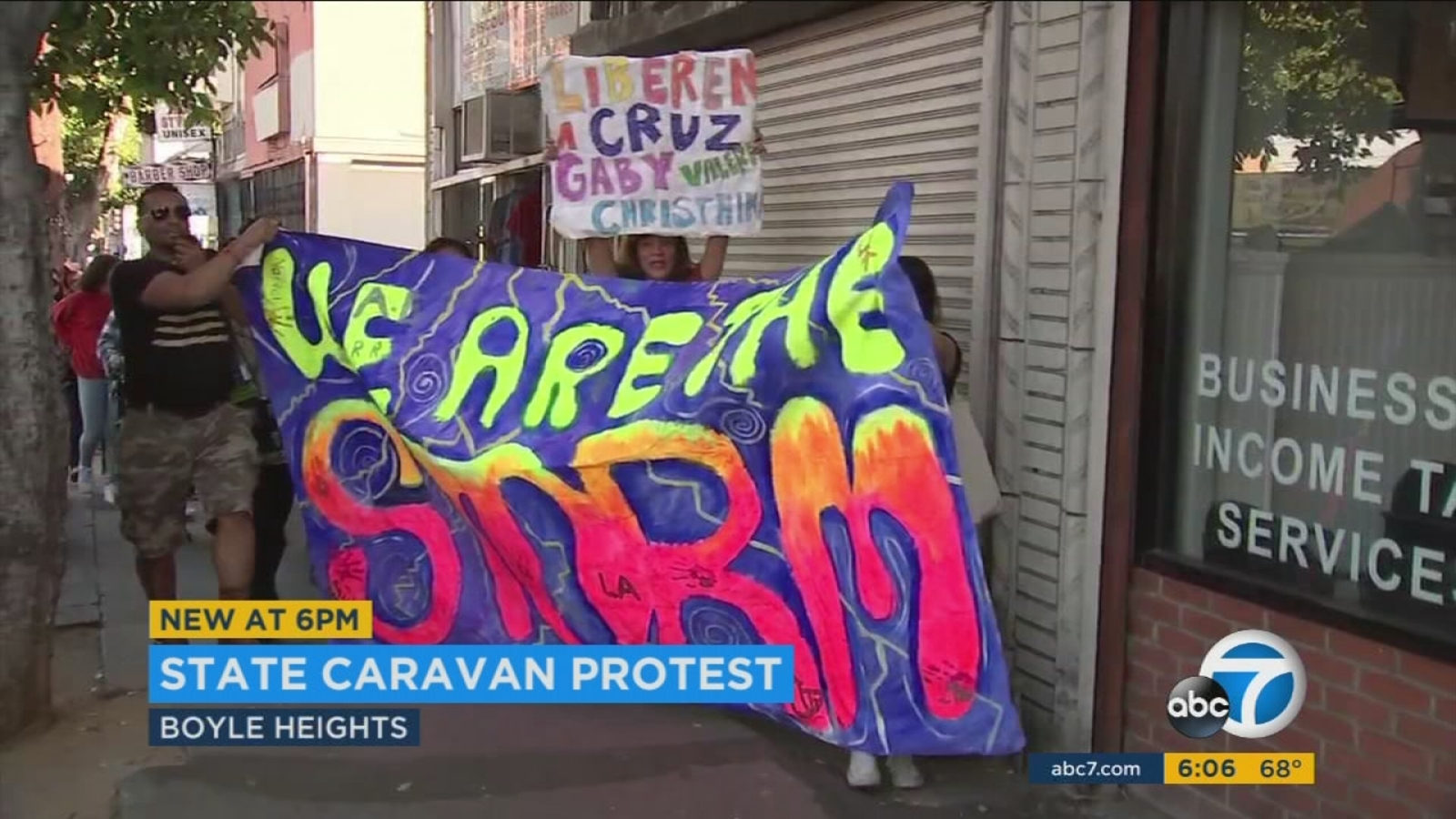 Statewide youth immigration protest arrives in Boyle Heights - ABC7 Los ...