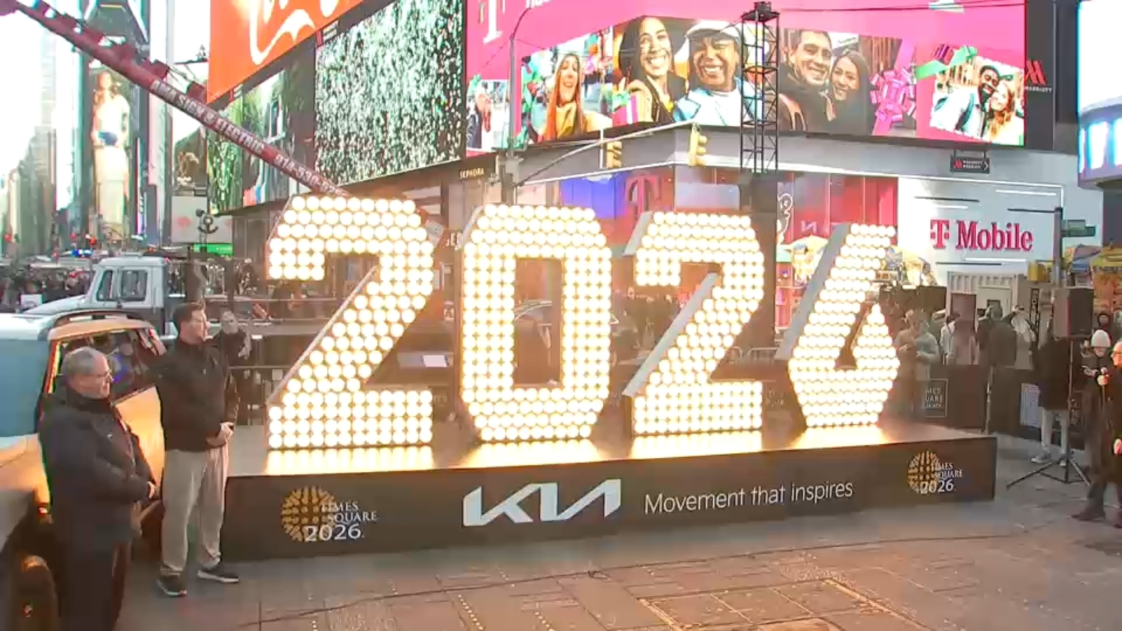 New Year's Eve numerals arrive in Times Square, NYC ahead of 2026 ...