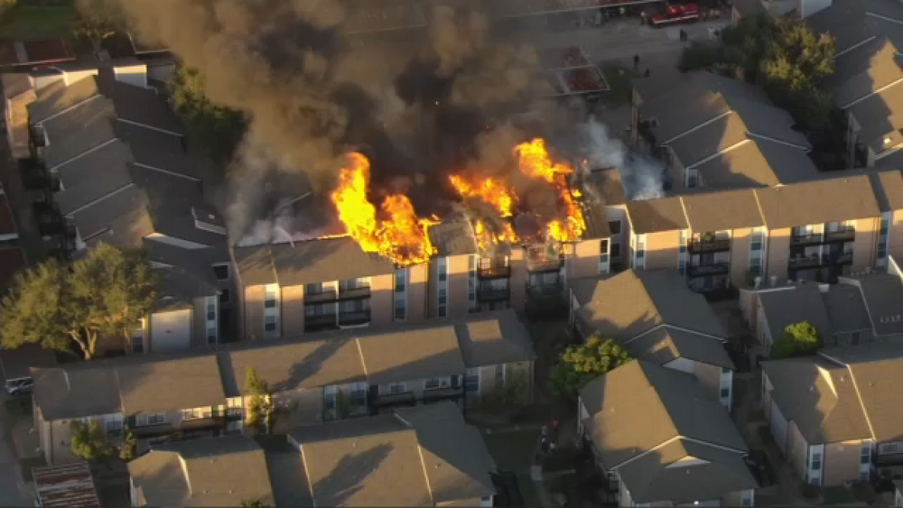 Houston Fire Department battles 3-alarm fire at Greenspoint apartments ...