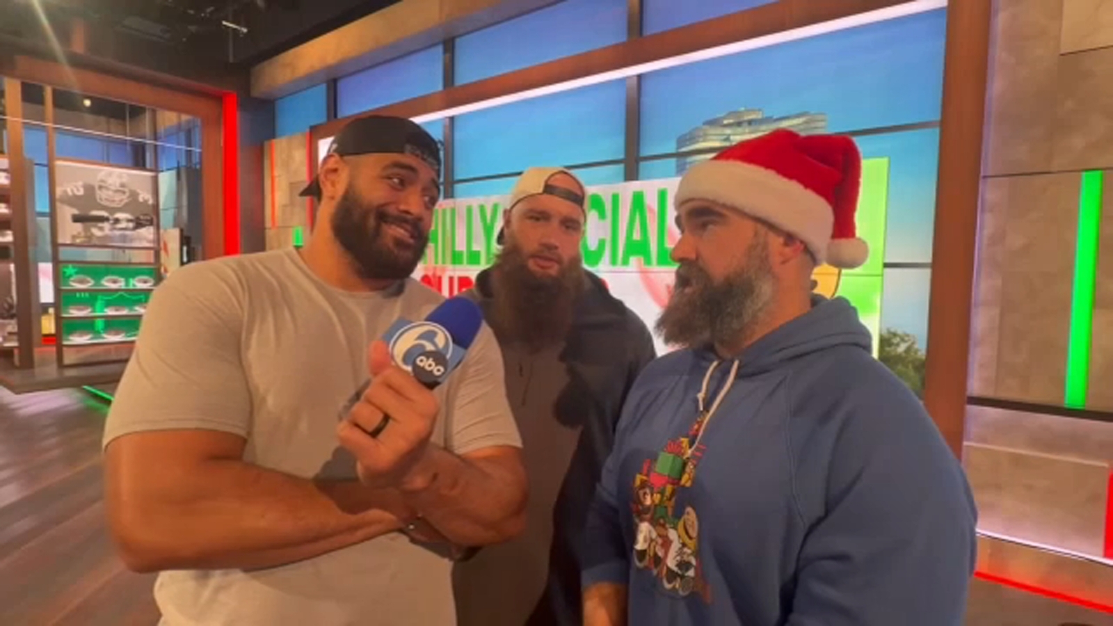 'The Philly Specials' stars Jason Kelce, Jordan Mailata and Lane ...