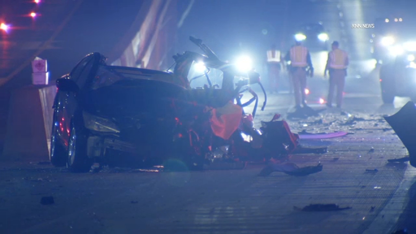 Violent semi-truck crash on NB 5 Freeway in Pacoima leaves 1 dead ...
