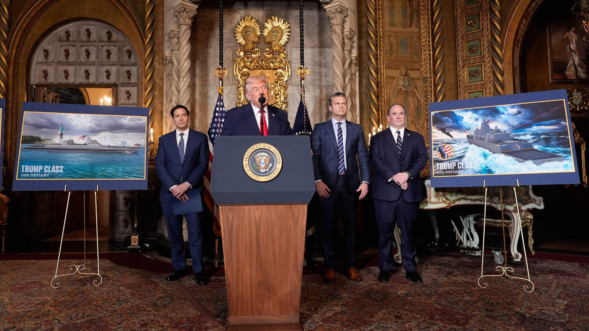 Trump announces plans for new Navy 'battleship' - ABC7 San Francisco