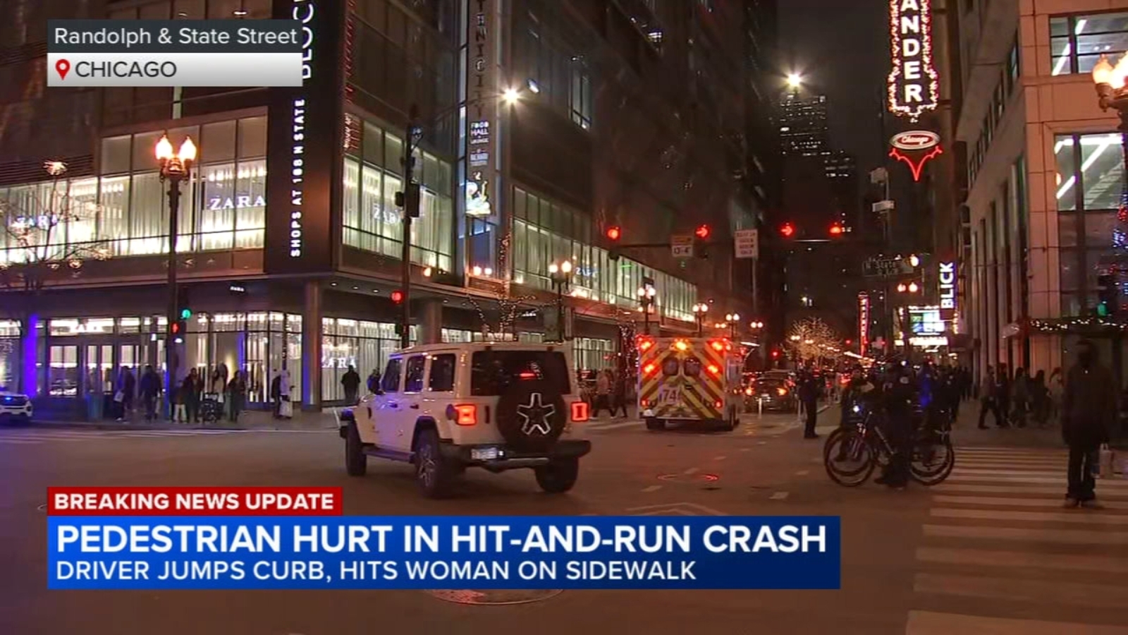 Woman injured in hit-and-run on Randolph Street in Loop, Chicago police ...