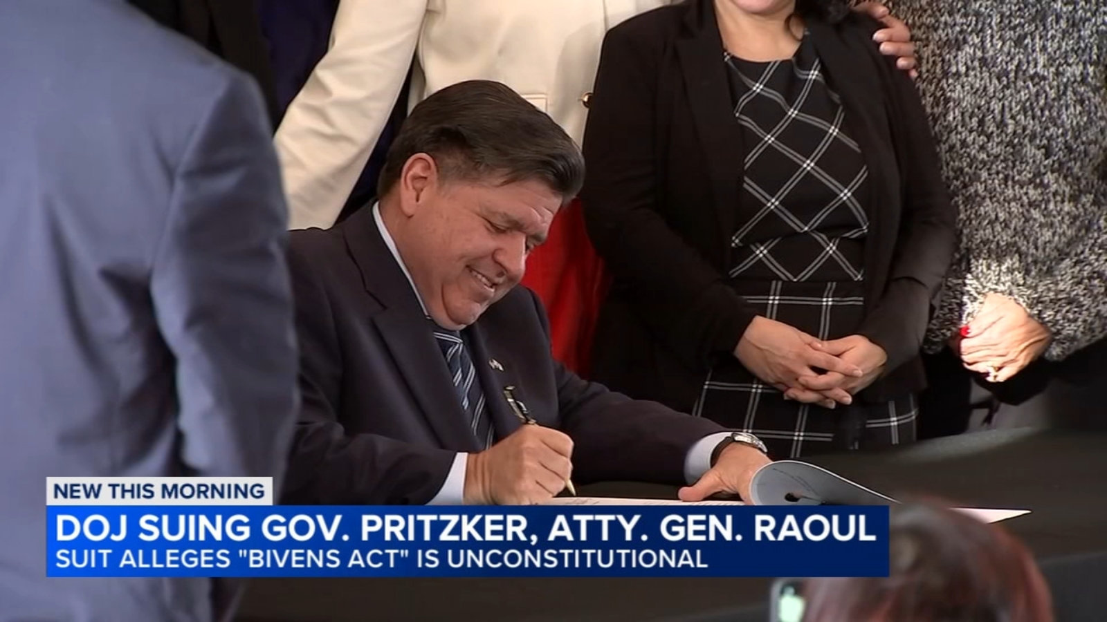 DOJ sues Illinois, Gov. JB Pritzker, Attorney General Kwame Raoul over law protecting immigrants ...
