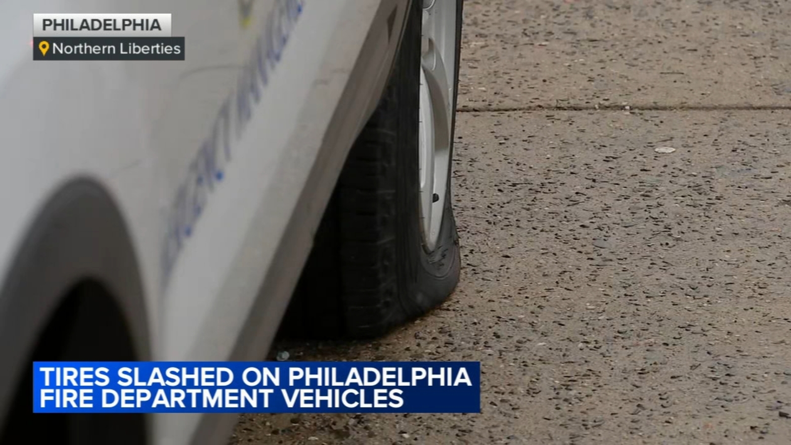 Tires flattened on 10 vehicles at Philadelphia Fire Department ...