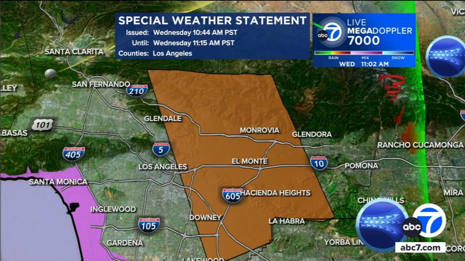 Some parts of LA County could see strong thunderstorms, 50 mph winds ...