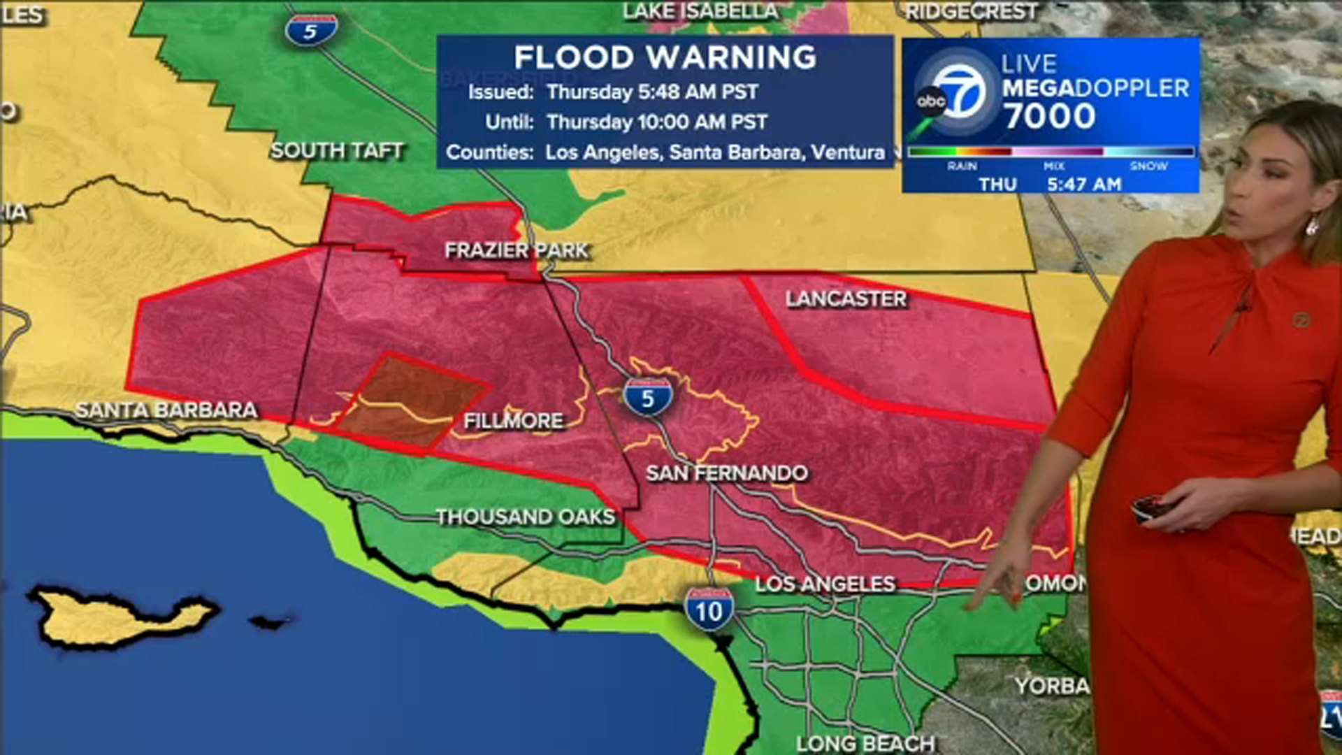 Ventura Pier closes as city's Flood Watch remains in effect - ABC7 Los ...