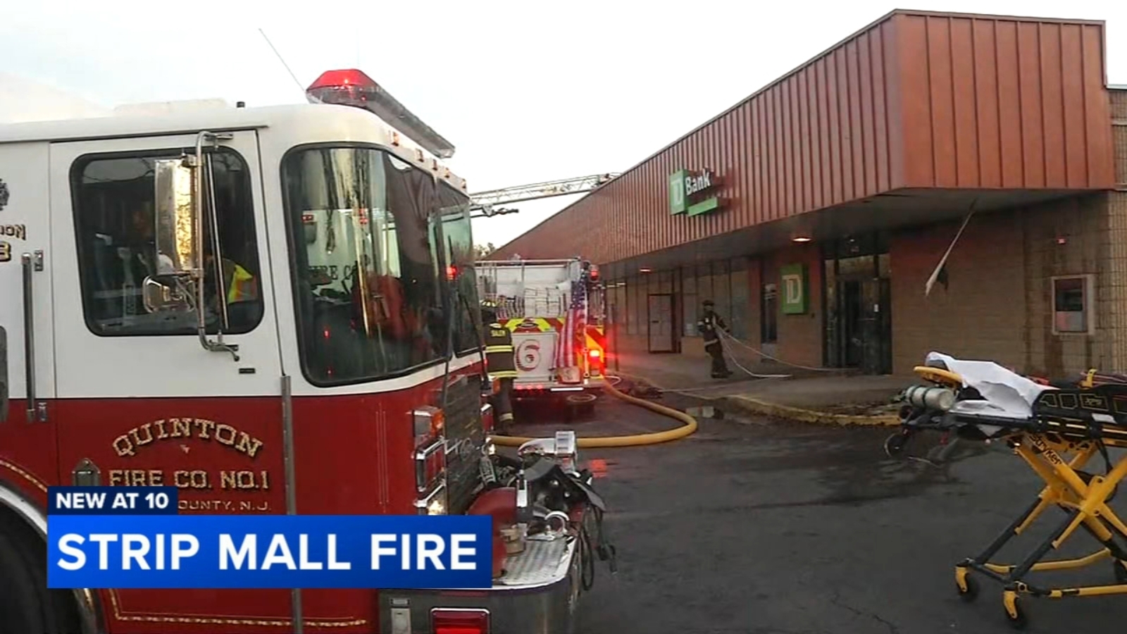 Crews battle fire at TD Bank in Salem, New Jersey - 6abc Philadelphia