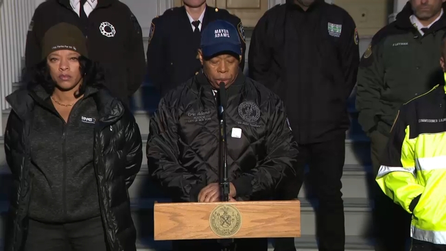 Mayor Eric Adams updates New Yorkers on winter snow storm preps - ABC7 ...