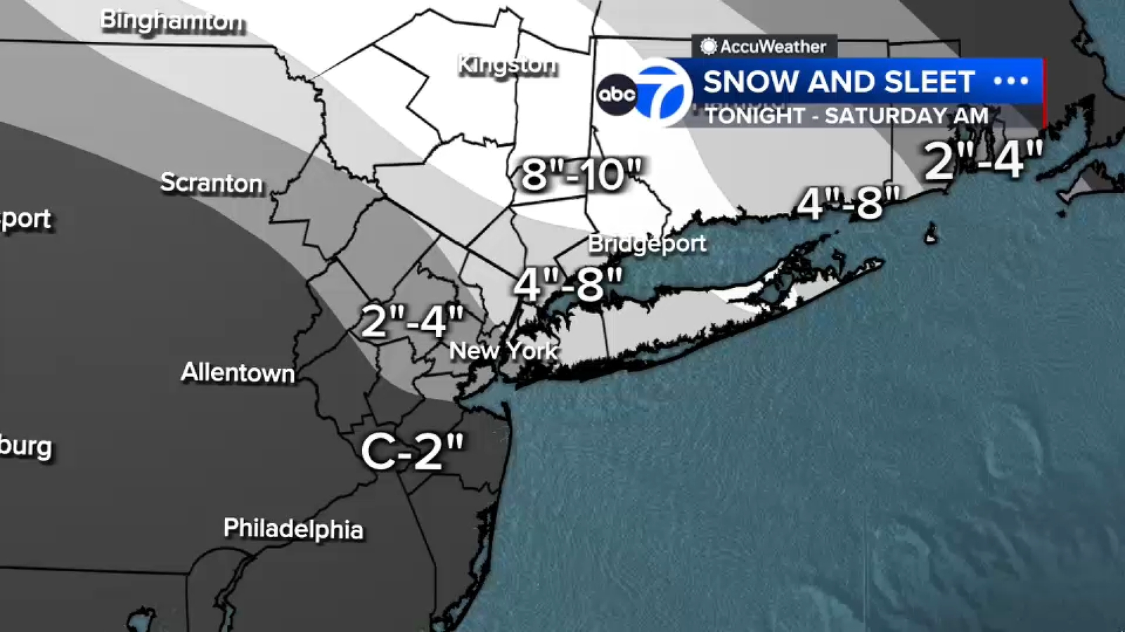 Winter Storm Warning in effect ahead of widespread snow across NYC, Tri ...