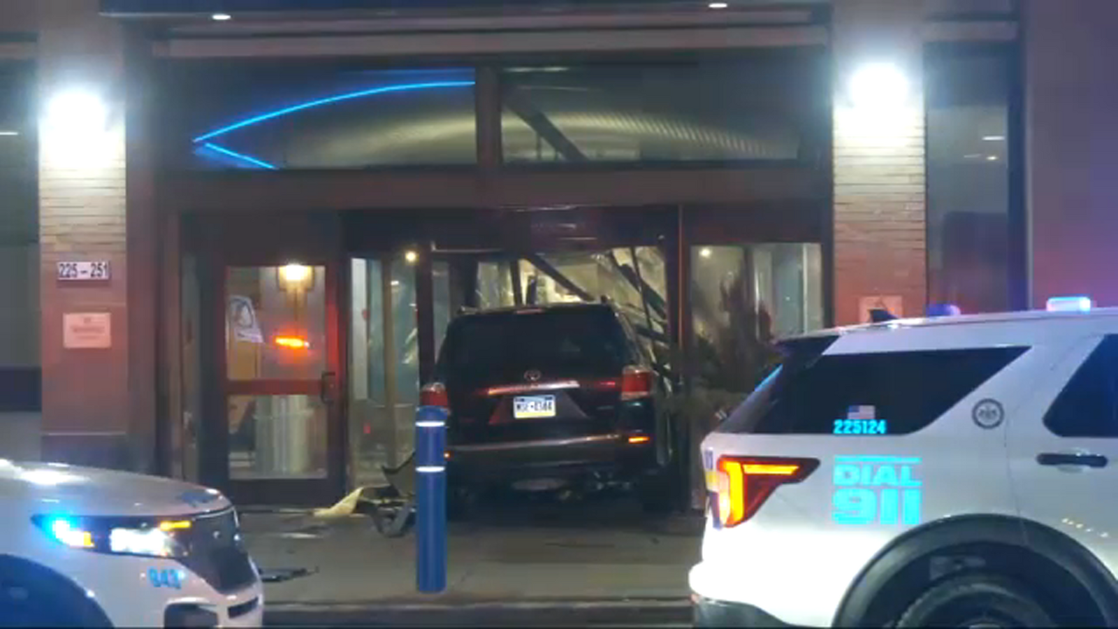 Car crashes into Drexel University building in Center City - 6abc ...
