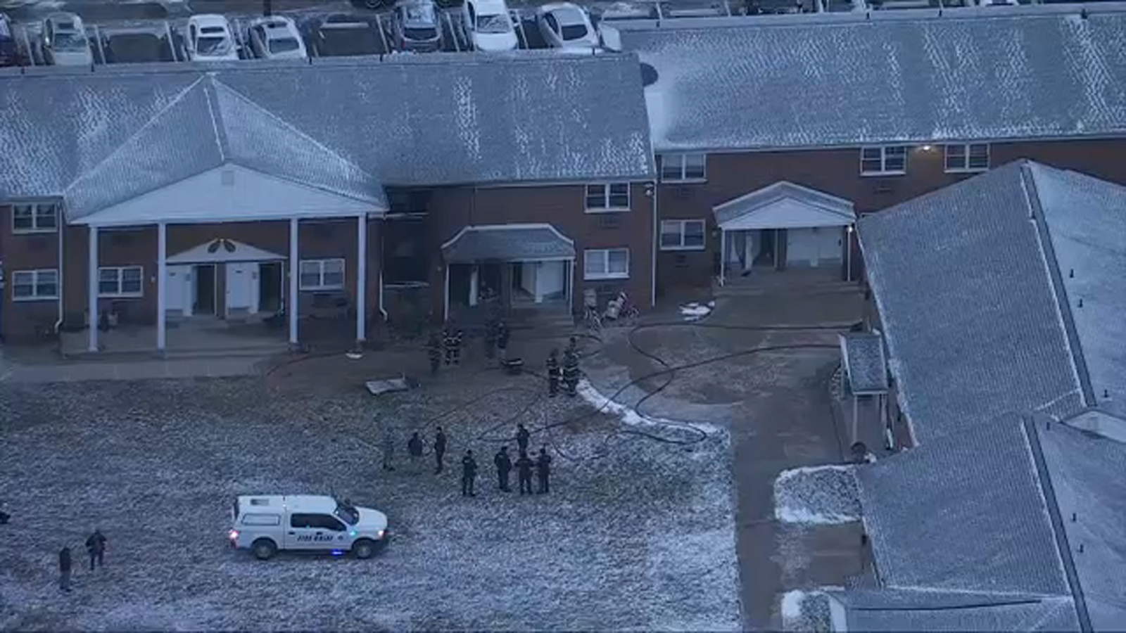 Fire damages apartment building in Burlington, New Jersey - 6abc ...