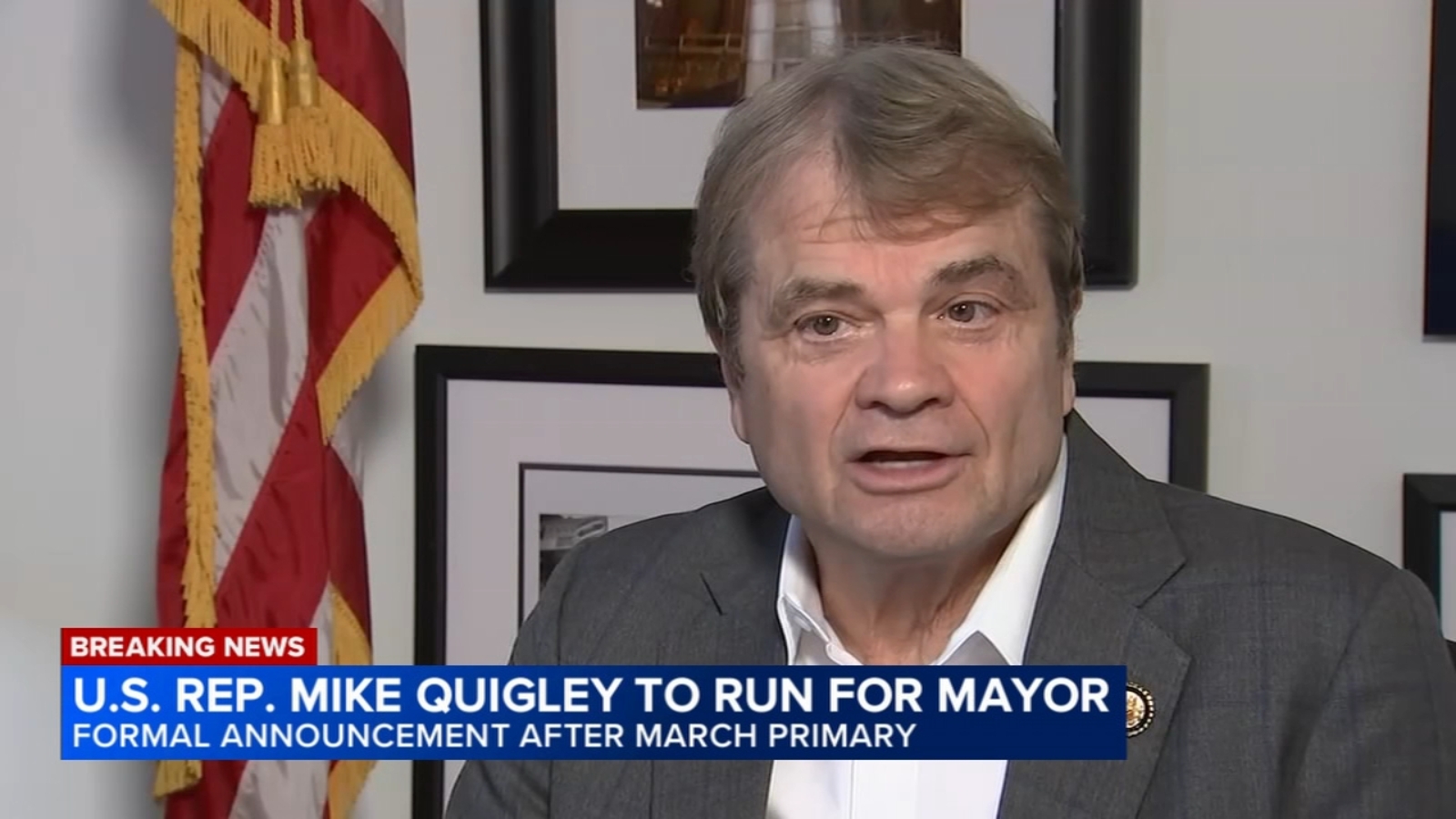 Illinois U.S. Congressman Mike Quigley says he will run for Chicago ...