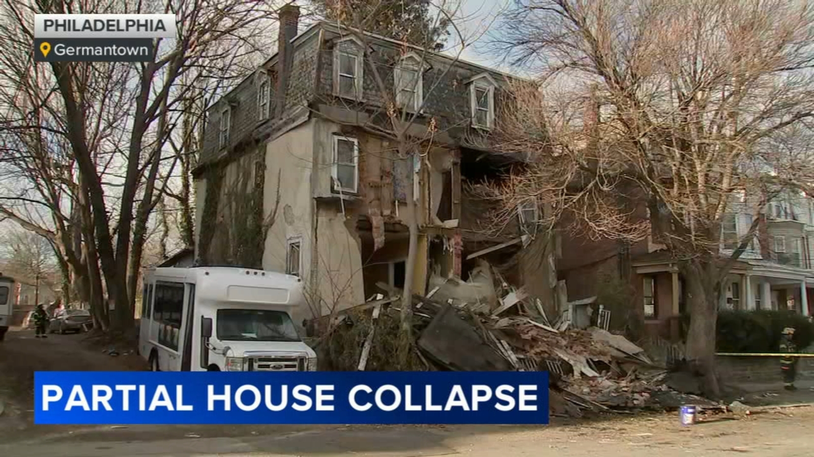 Building partially collapses in Philadelphia's Germantown neighborhood ...