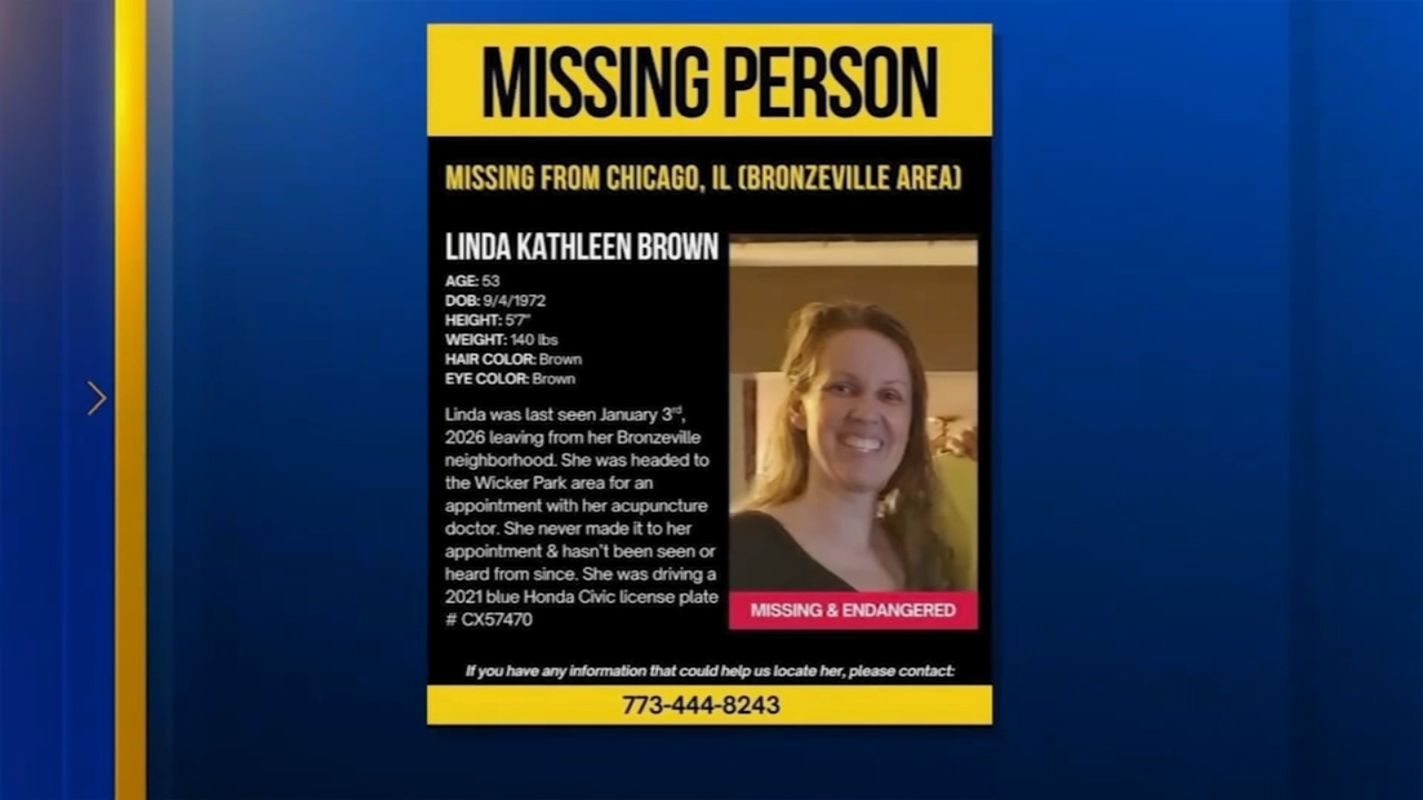 Missing Chicago teacher from Robert Healy Elementary School Linda Brown ...