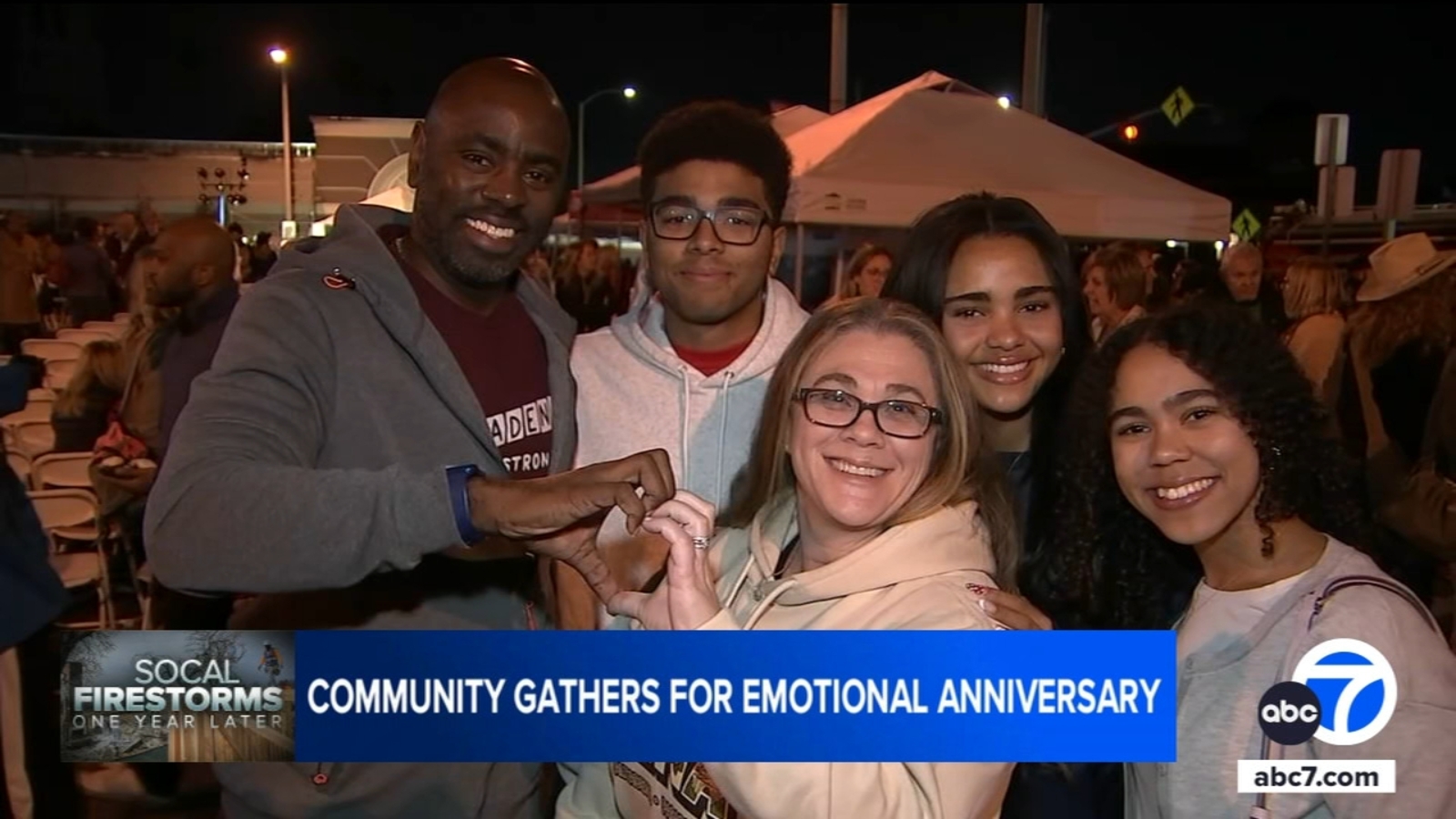 1 year after Eaton Fire, Altadena community gathers for emotional vigil ...