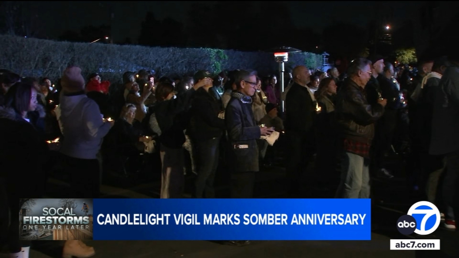 Candlelight vigil marks somber anniversary of Eaton Fire in Altadena ...