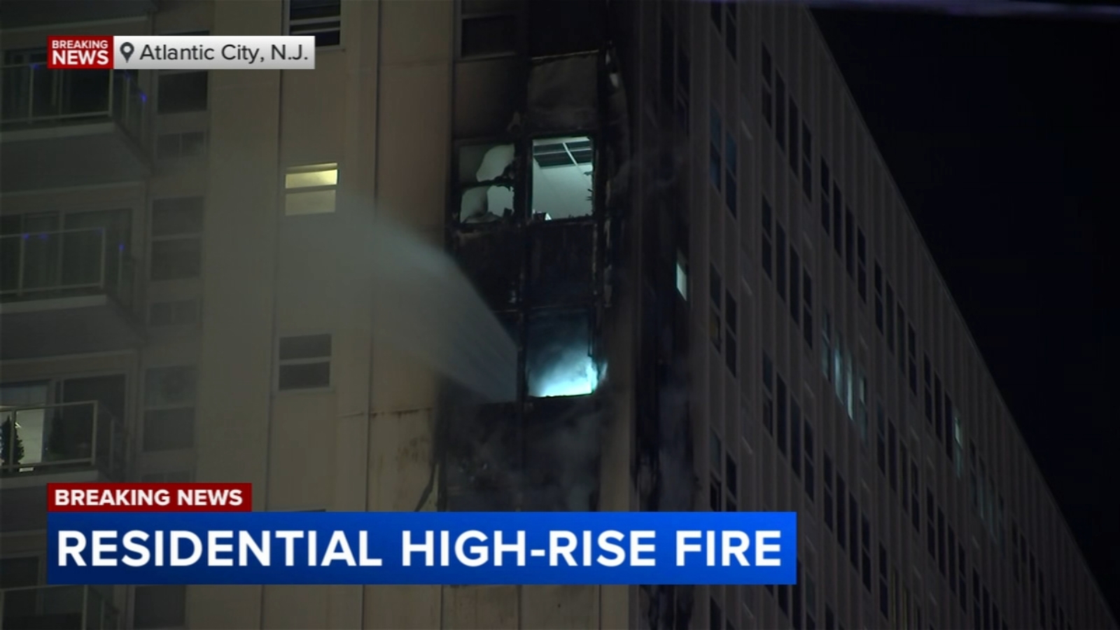 Firefighters battling multi-alarm blaze a residential high-rise ...