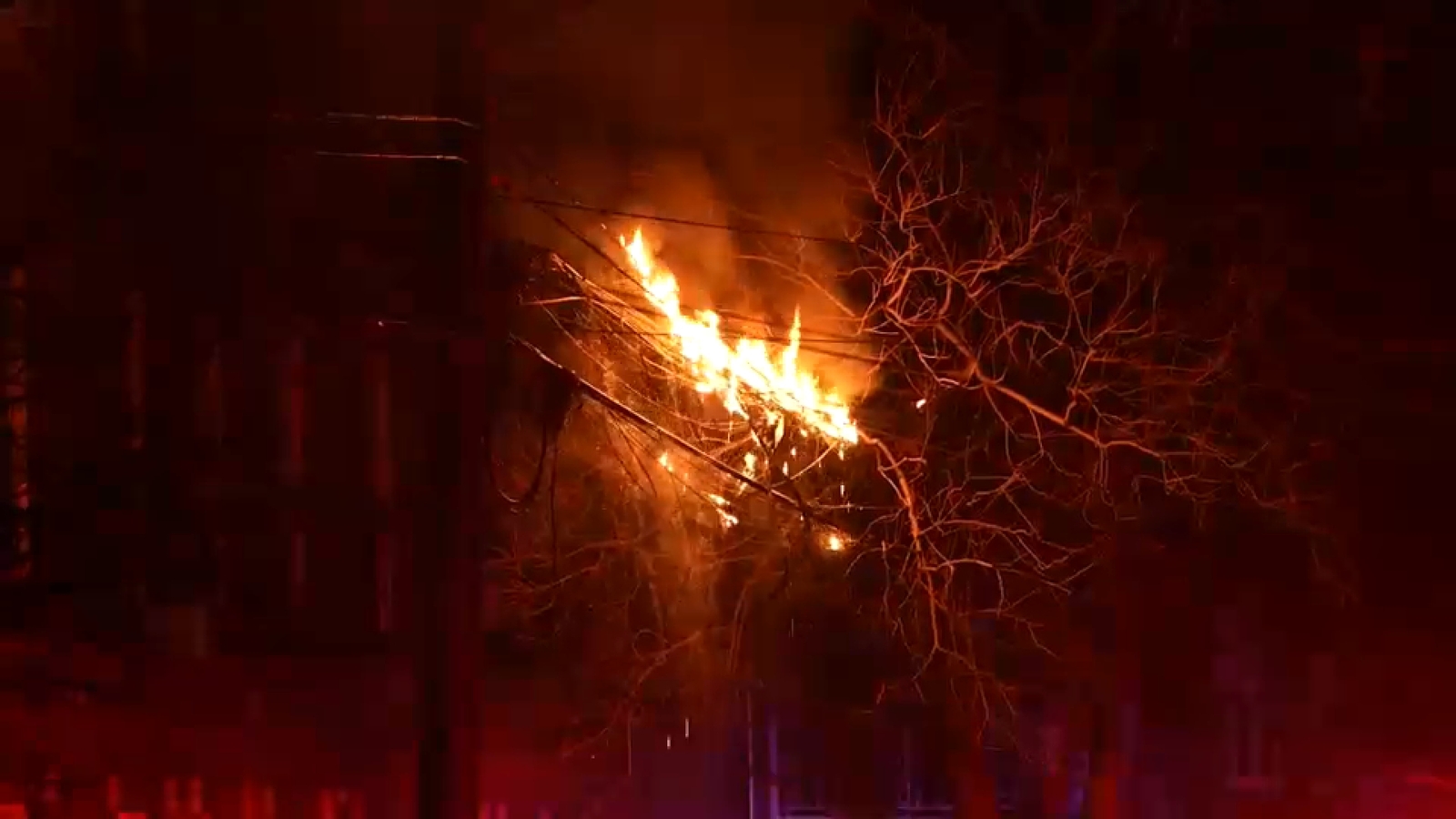 Dozens without power after overhead wires catch fire in East Flatbush ...