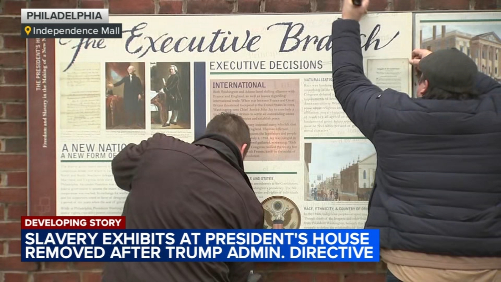 Philadelphia slavery exhibits at President's House removed after Trump ...