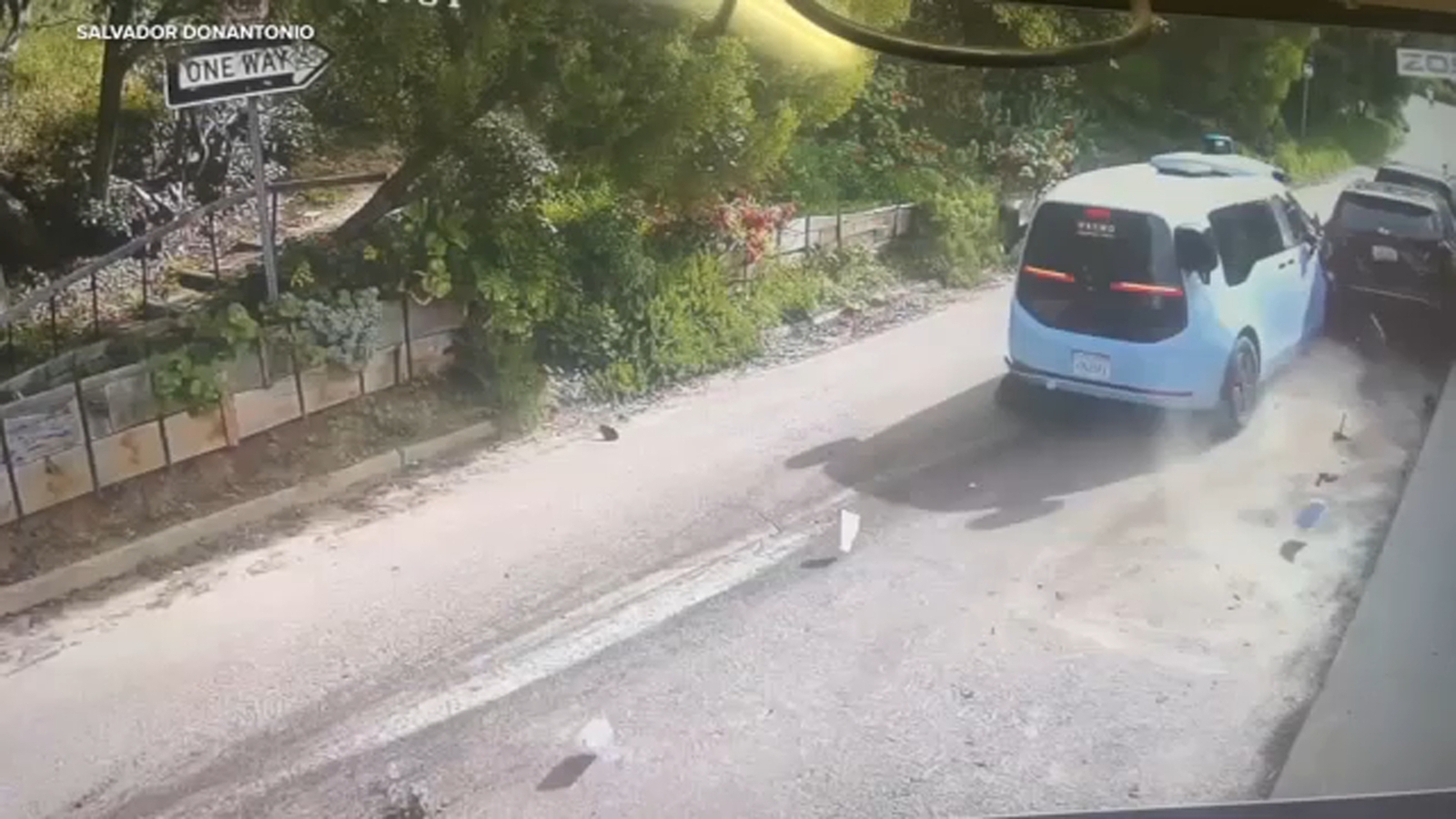 Video shows new, van-like Waymo 'Ojai' slam into parked cars in Los ...