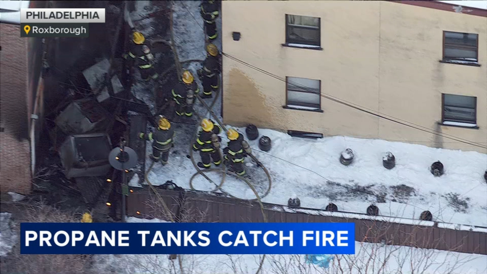 Several propane tanks catch fire outside of business in Philadelphia's ...