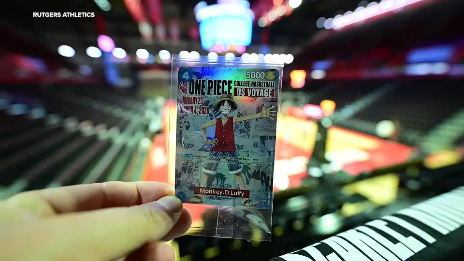 Rutgers One Piece trading card giveaways robbed at Jersey Mike's Arena ...