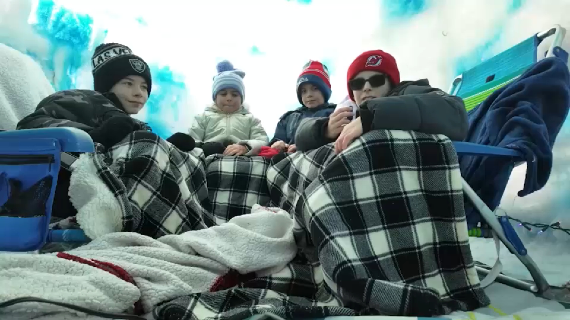 Family builds igloo in their front yard in Howell, New Jersey - ABC7 ...