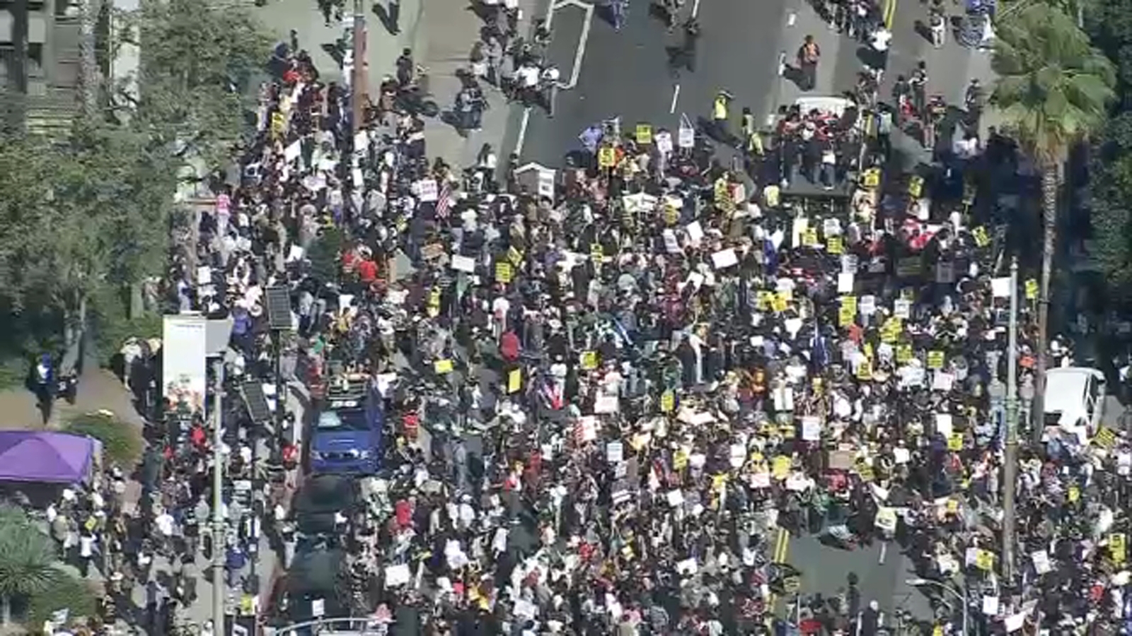 Thousands gather for 'ICE Out' protest in DTLA - ABC7 Los Angeles