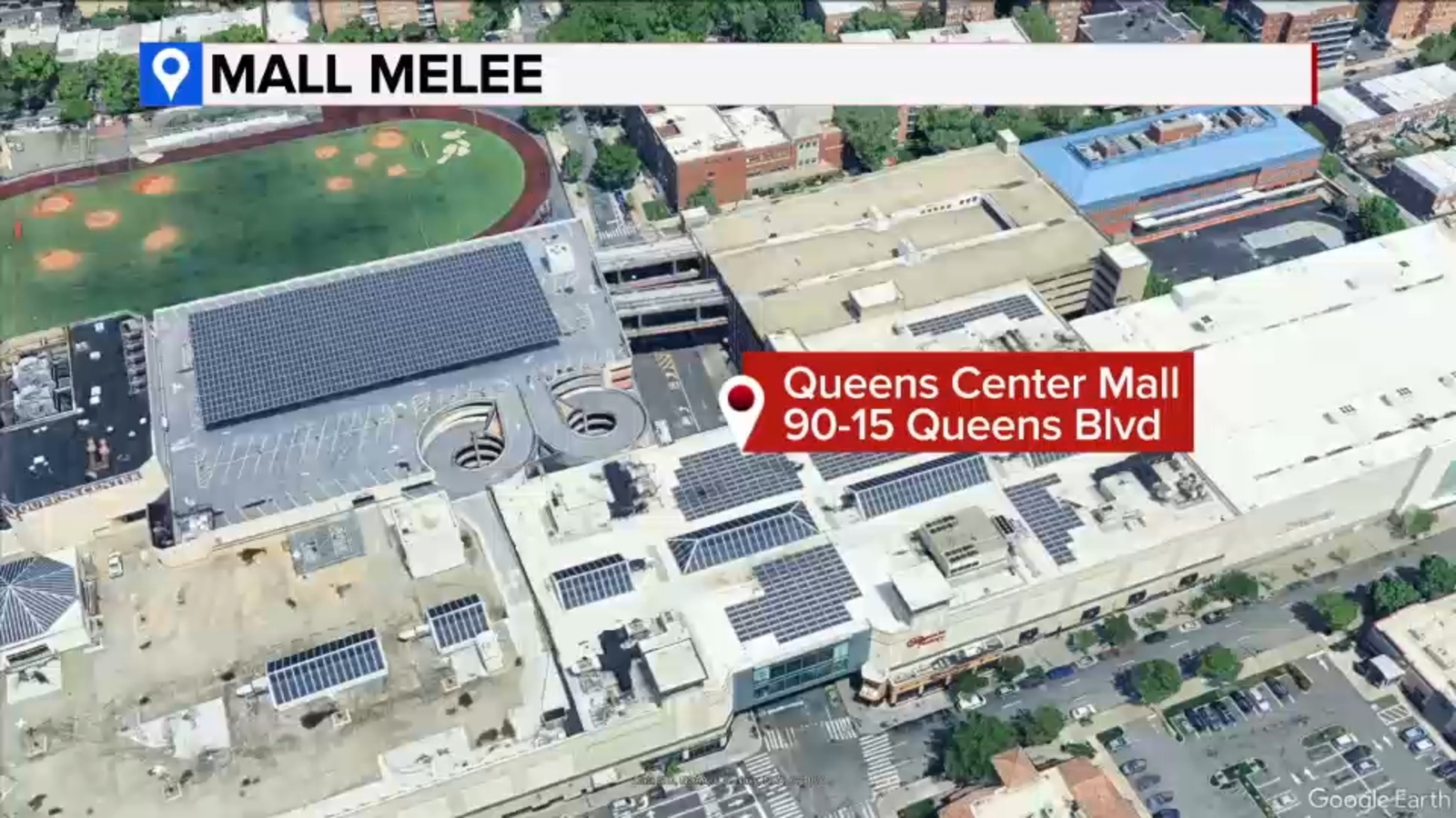 Queens Center Mall food court disturbance, teen stabbed - ABC7 New York