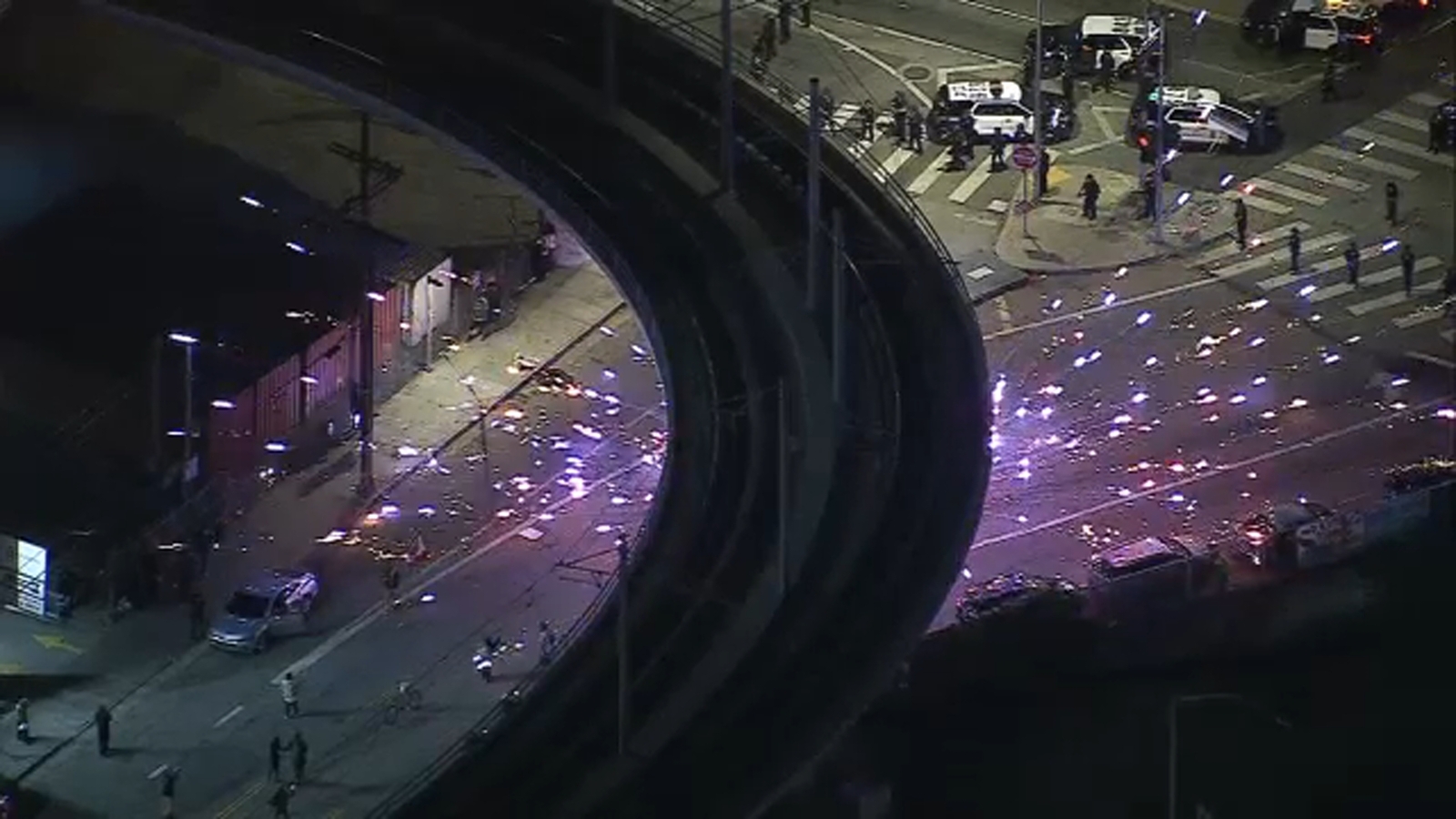 Dispersal order issued for small group of protesters in DTLA, police ...