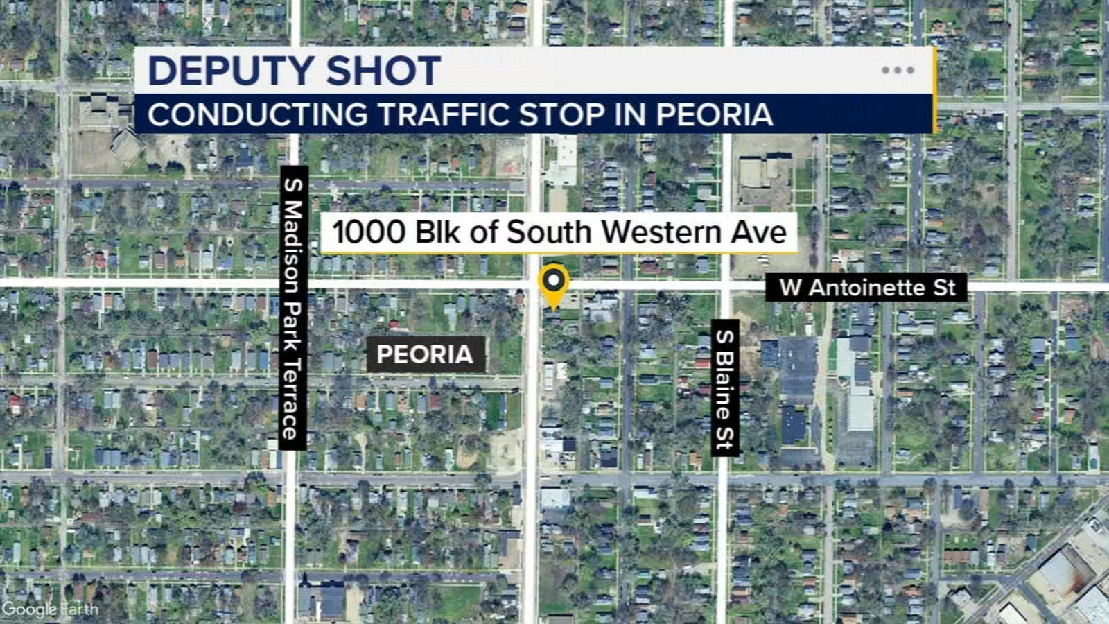 Peoria shooting: Peoria County deputy shot in traffic stop in 1000 ...