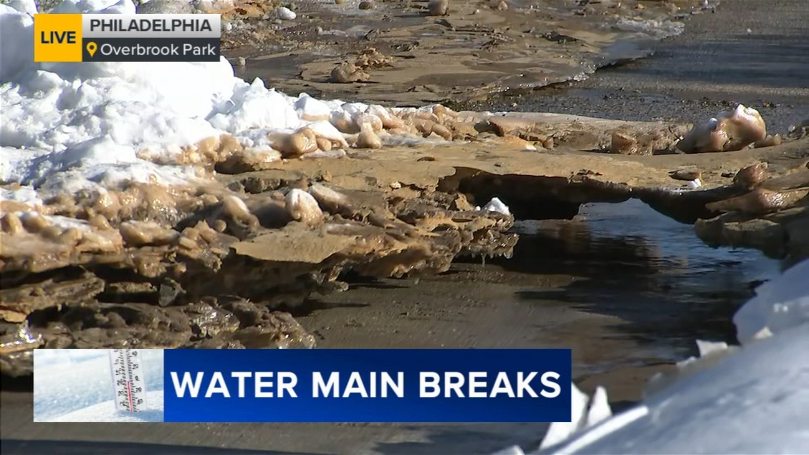 Water main breaks continue across Philadelphia amid bitter cold ...