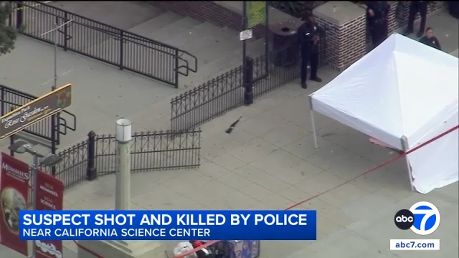 LAPD shoots, kills suspect near California Science Center in Exposition ...