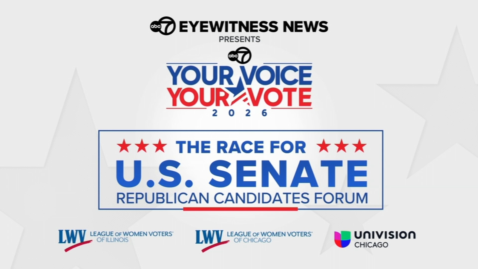 ABC7 Chicago, League of Women Voters of Illinois, Univision presents ...