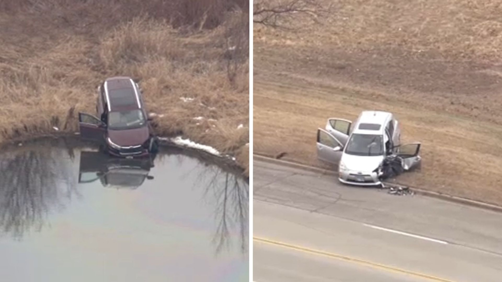 Huntley, Illinois crash: Car ends up in pond near Del Webb Boulevard ...