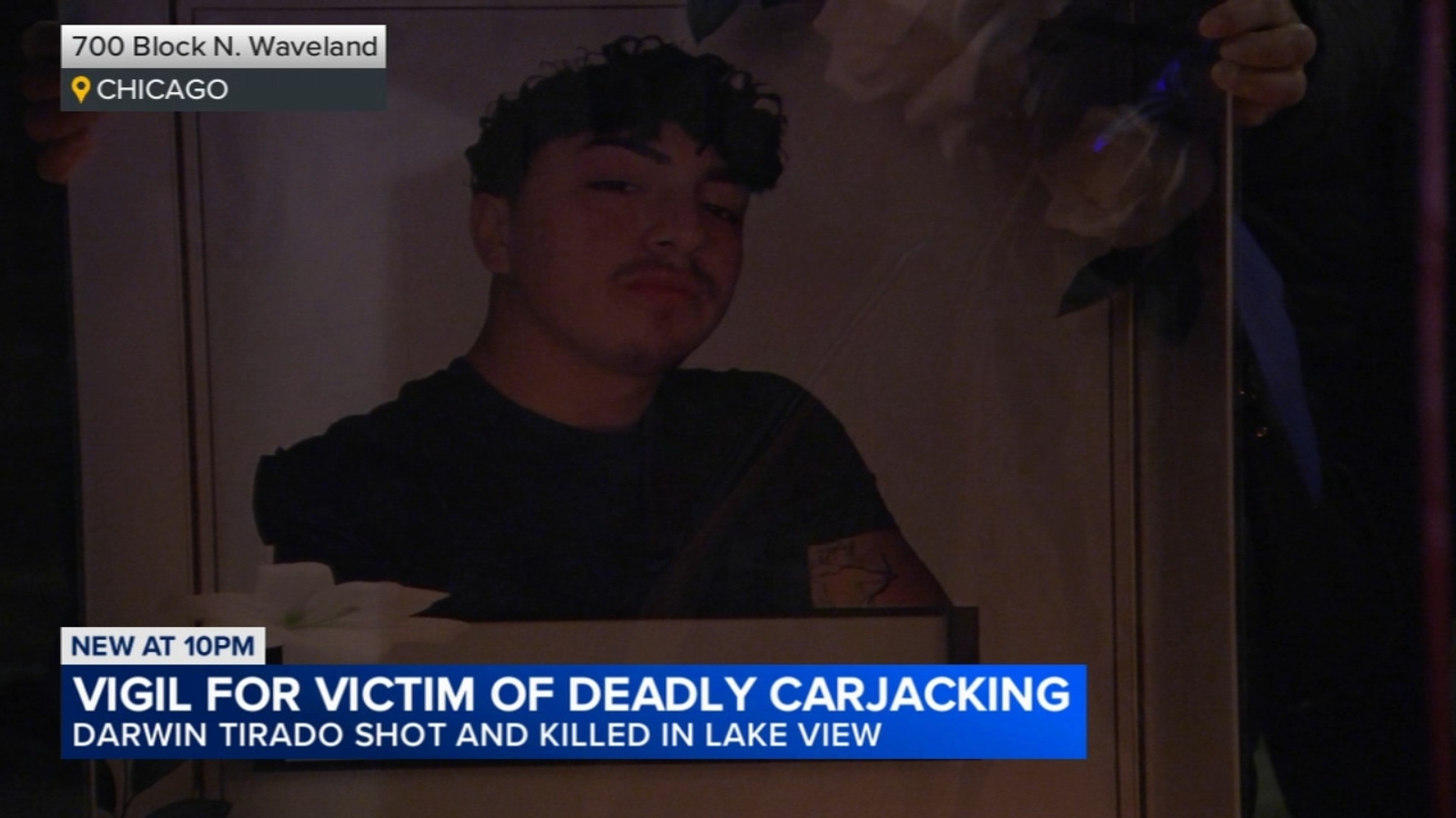 Chicago shootings: Vigil for Darwin Tirado, killed in Lakeview ...