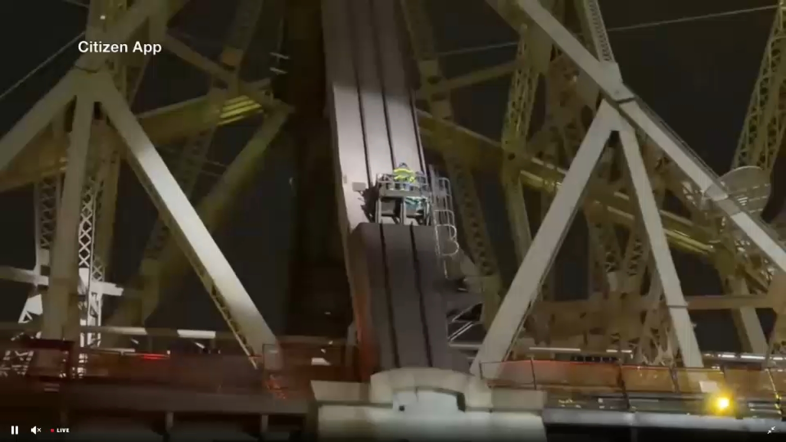 Queensboro Bridge rescue: Person pulled to safety after going down ...