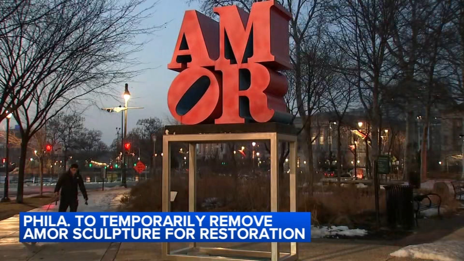 AMOR sculpture to be temporarily removed from Sister Cities Park in ...