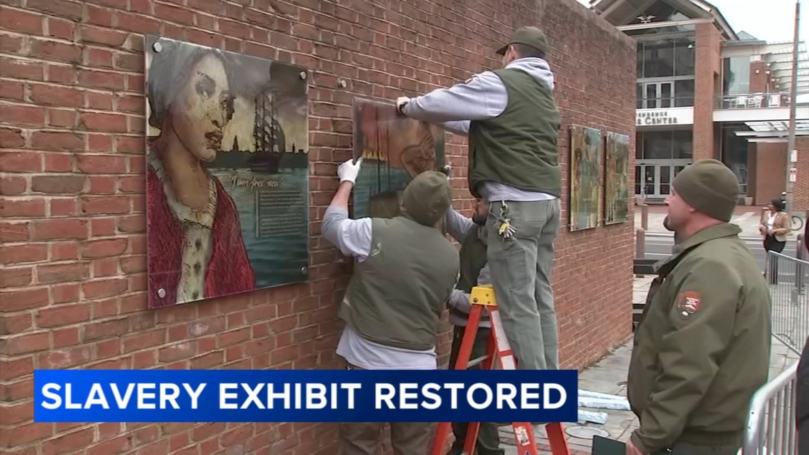 Panels about George Washington's slaves reinstalled at President's ...