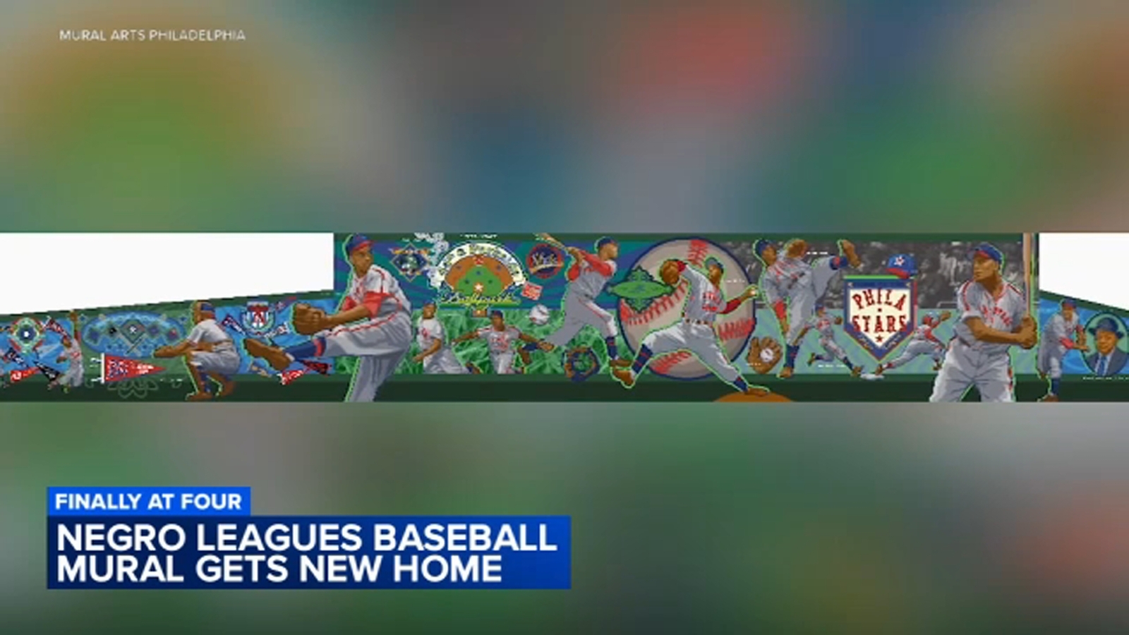 Negro Leagues baseball mural gets new home - 6abc Philadelphia